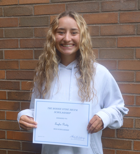 Taylor Purdy Awarded the Bonnie Stine SRCFA Scholarship - Spoon River ...